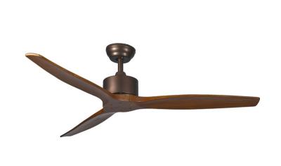 China Indoor Modern Dimmable Remote Control Ceiling Fan Light DC Motor 3 Ploywood Blades for sale