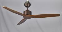 China Indoor Modern Dimmable Remote Control Ceiling Fan Light DC Motor 3 Ploywood Blades for sale