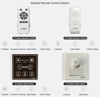 China Decorative 35w 8 Vane 64 Inch Ceiling Fan / Dc Motor Ceiling Fan With Light And Remote for sale