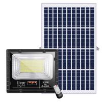 China 25w 150w 300 Watt Solar Flood Light 80lm/w 3.7V Outdoor Solar Powered Security Lights for sale