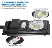 China 6500K 12v Dc 100W LED Solar Powered Street Light 110lm/W Home Using for sale
