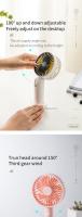 China Portable Battery Charging Fan Cool Mist Outdoor Travel Hand Fans Rechargeable Hand Fan for sale