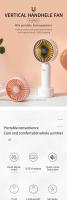 China Portable Battery Charging Fan Cool Mist Outdoor Travel Hand Fans Rechargeable Hand Fan for sale