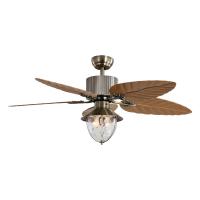 China Modern Decorative 4100k Crystal Ceiling Fan With Light Remote Control Invisible Retractable Blade for sale