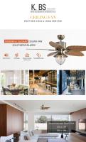 China Modern Decorative 4100k Crystal Ceiling Fan With Light Remote Control Invisible Retractable Blade for sale