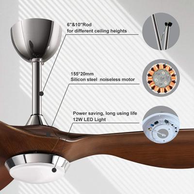 China Modern Decorative Remote Control Invisible Retractable Blade Energy Saving New Crystal Ceiling ceiling fan with light Li for sale