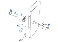 China stainless steel tubular key covers wall zipper slider panel fasteners cam lock for locker for sale