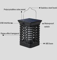 China FCC modern 95lm/w ABS LED Solar Landscape Light Solar Flicker Stake Light for sale