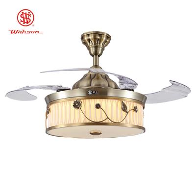China 5250lm Hidden Blade Ceiling Fan With Light for sale