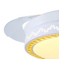 China Modern Decorative 5250lm 70W White Foldable Ceiling Fan With Light For Home for sale