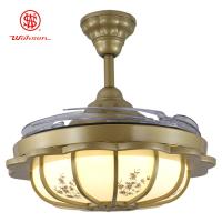 China 30000hours 5250lm Bladeless Led Ceiling Fan With Foldable Blades for sale
