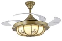 China 30000hours 5250lm Bladeless Led Ceiling Fan With Foldable Blades for sale