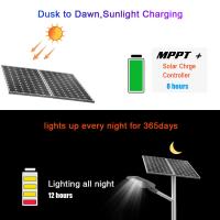 China All In One 14000lm 30W 80W LED Solar Powered Street Light 18V pole install for sale