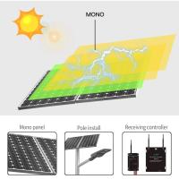 China All In One 14000lm 30W 80W LED Solar Powered Street Light 18V pole install for sale