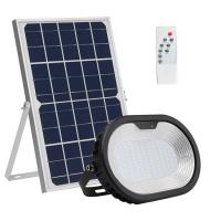 China Theme Park 7000K Remote Control Solar Security Light 100lm/W Ip65 Solar Flood Light for sale