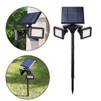 China Waterproof Ip65 600LM 40 LED Solar Garden Light PIR Solar Powered Lawn Lights for sale