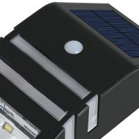 China Black 120LM LED Solar Sensor Wall Light outdoor 8-10Hours Working Time for sale