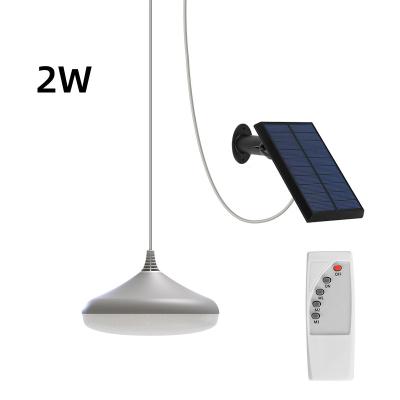 China Residential Warm 2w Outdoor Hanging Solar Pendant Light 6000K-7000K for sale