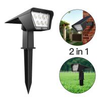 China 20000hour 300lm Outdoor LED Solar Garden Light 180 Degree Beam Angle for sale