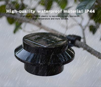 China Outdoor 5000K 21LM Solar Gutter Downlights Led Solar Fence Lights With PIR Motion Sensor for sale