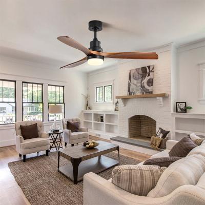 China Dimmable AC/DC120V 65W Smart Ceiling Fan With Light And Remote 3 Speed for sale