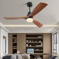 China Dimmable AC/DC120V 65W Smart Ceiling Fan With Light And Remote 3 Speed for sale