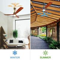 China Fashion Adjustable 65W 60 Inch 3 Blade Ceiling Fan Light 1500lm for sale