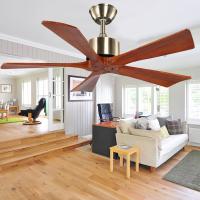 China RoHS Natural Wood 75w Modern 5 Blade Ceiling Fan 42 Inch Ceiling Fan Light Electric for sale