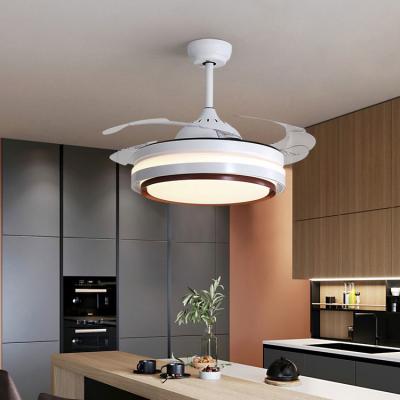 China Super Bright  5000K 65W 42 Inch Flush Mount Ceiling Fan With Light retractable for sale