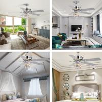 China 80Ra 65W 52 Inch Remote Control Ceiling Fan Commercial Ceiling Fans For Restaurants for sale
