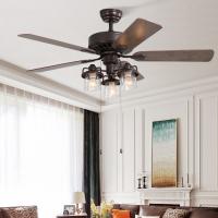 China 52Inch Crystal Cooling Air Ceiling Fan Light for sale