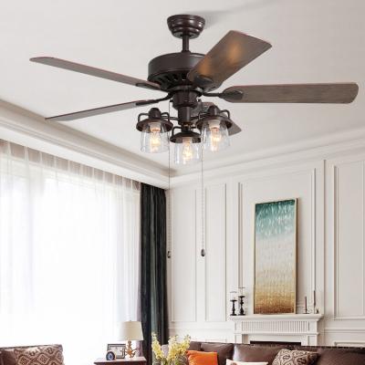 China 52Inch Crystal Cooling Air Ceiling Fan Light for sale