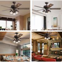 China 52Inch Crystal Cooling Air Ceiling Fan Light for sale