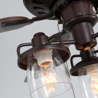 China 52Inch Crystal Cooling Air Ceiling Fan Light for sale