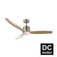China Decor Livingroom 40w 52 Inch Wood Ceiling Fan Light 3 Blades DC Motor for sale