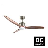 China Decor Livingroom 40w 52 Inch Wood Ceiling Fan Light 3 Blades DC Motor for sale