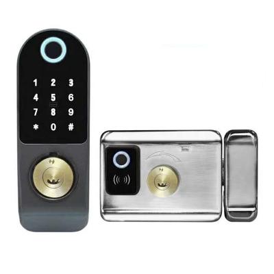 China Cylindrical Knob 38mm-70mm Smart Electronic Lock Combination Keypad Deadbolt for sale