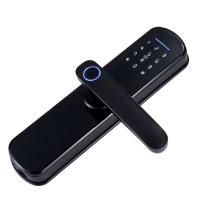 China App Double Sided Fingerprint Lock For Iron Gate Silver Black for sale