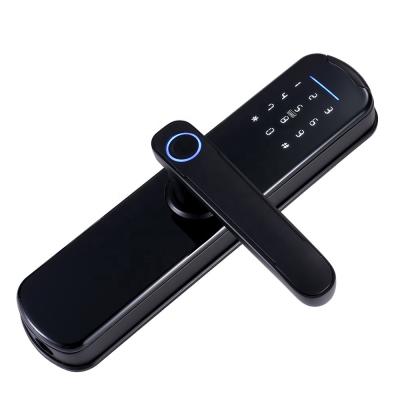 China App Double Sided Fingerprint Lock For Iron Gate Silver Black for sale