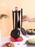 China LFGB Eec 7 Piece Silicone Cooking Set / Silicone Kitchen Utensils Set for sale