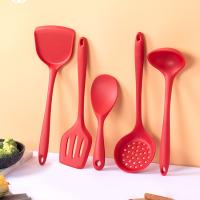 China LFGB Eec 7 Piece Silicone Cooking Set / Silicone Kitchen Utensils Set for sale