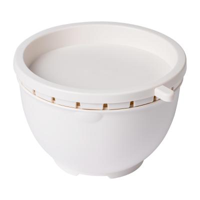 China Sustainable LFGB Silicone Kitchenware Products Vegetable Colander Strainer for sale