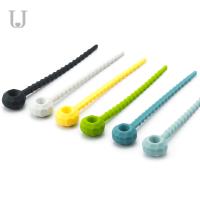 China 115mm ElasticReusable Silicone Food Ties 27g Environmental Friendly for sale