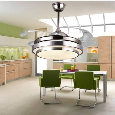 China 6000k 4000lm Crystal Flush Mount Ceiling Fan Neutral White for sale
