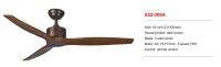 China Wood Remote Control Ceiling Fan Light 110V - 240V 70W Living Room Chandelier Fan for sale
