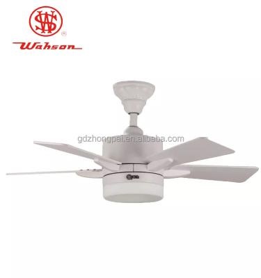 China 36 Inch Dimmable LED Ceiling Fan 5 Plywood Material White Color for sale