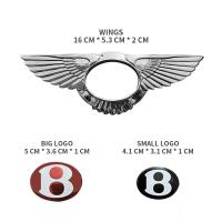 China 3W0853621A Bentley Flying Spur Front Grill Wings Silver Badge Emblem for sale