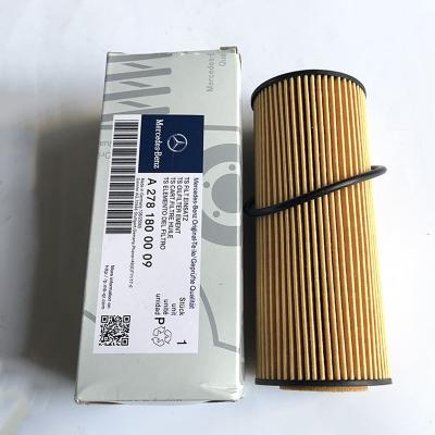 China Yellow A2781800009 Auto Engine Parts Mercedes Benz Oil Filter for sale