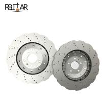 China 4G0615301E Auto Brake Disc Cross Drilled And Slotted For Audi A7 for sale