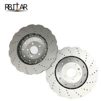 China 4G0615301E Auto Brake Disc Cross Drilled And Slotted For Audi A7 for sale